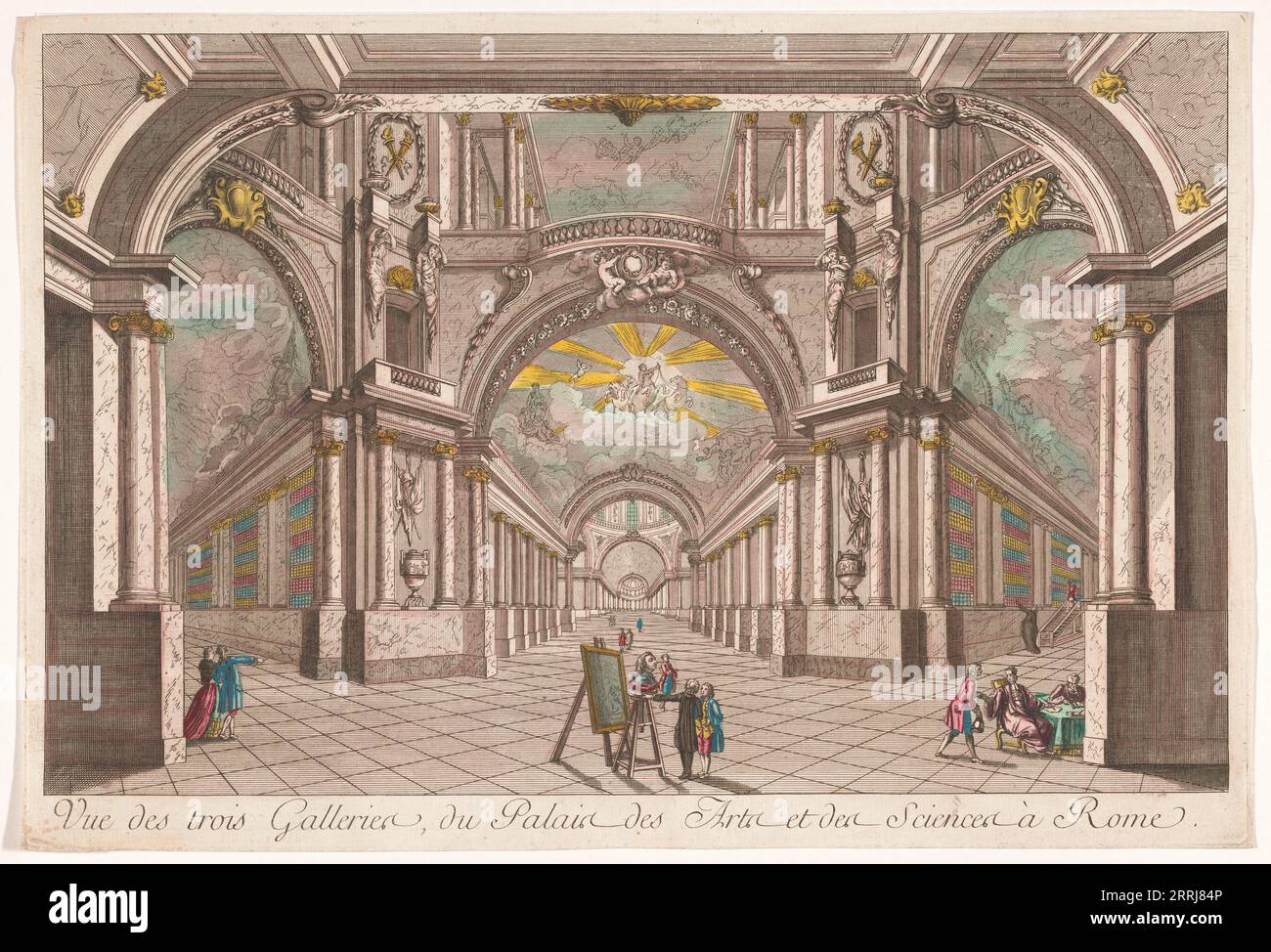 Depiction inside view palace hi-res stock photography and images - Alamy