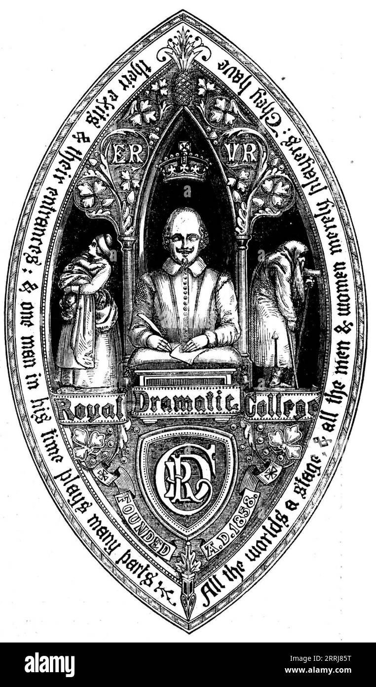Great Seal for the Royal Dramatic College by John Leighton, 1858. 'The ...