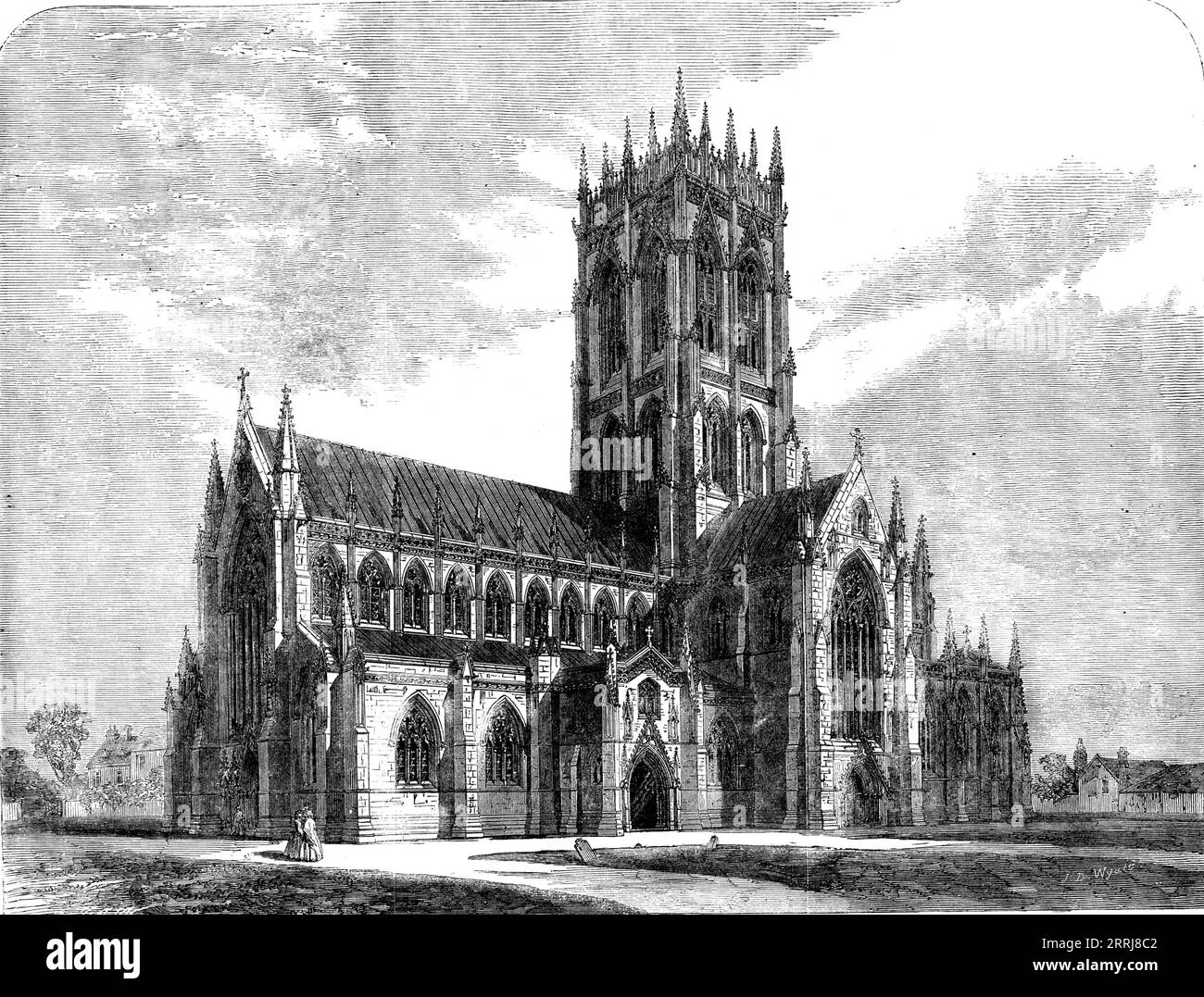 Doncaster Church, 1858. 'The cost of the edifice, which is essentially ...