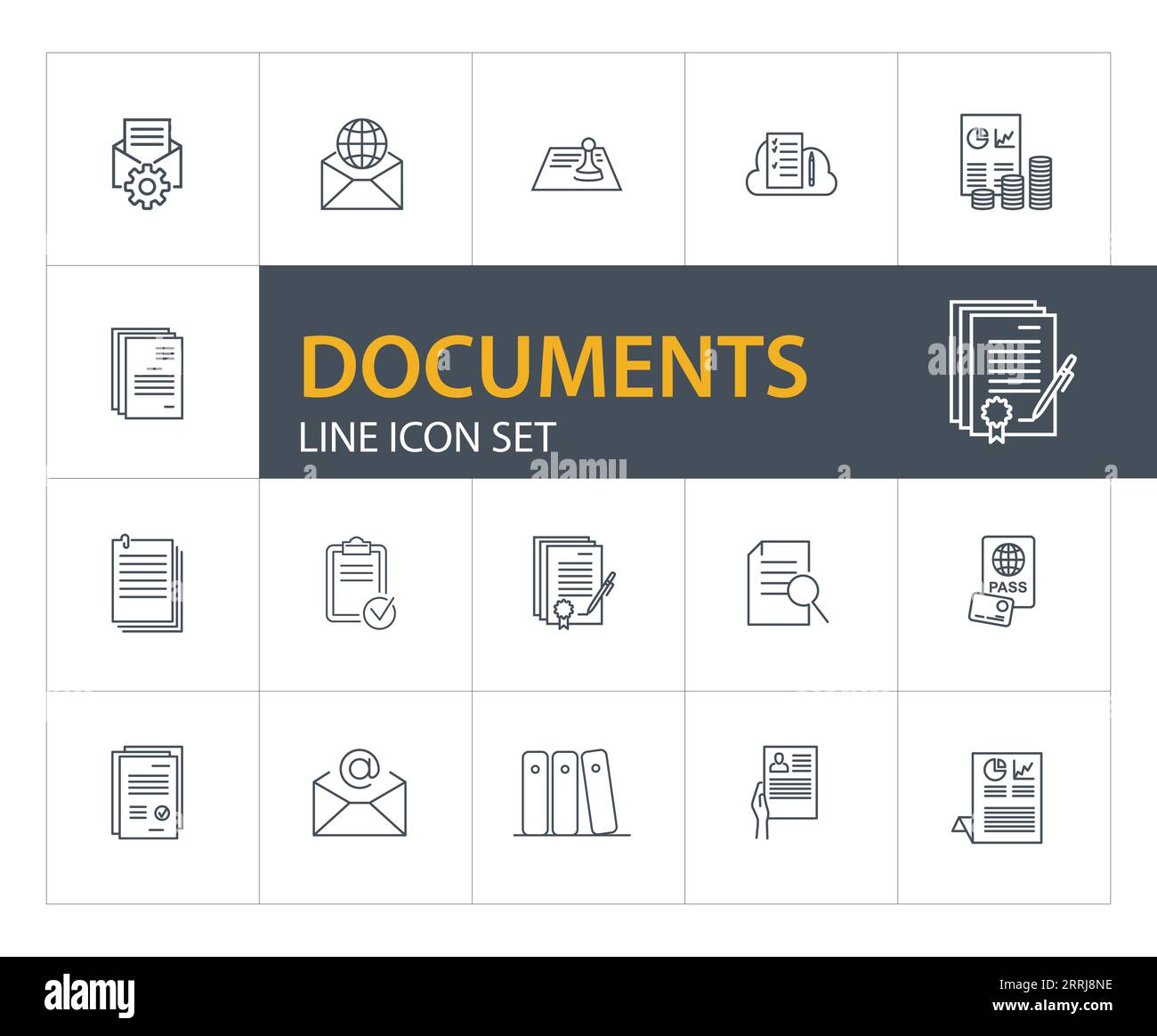 Documents logo Cut Out Stock Images & Pictures - Alamy