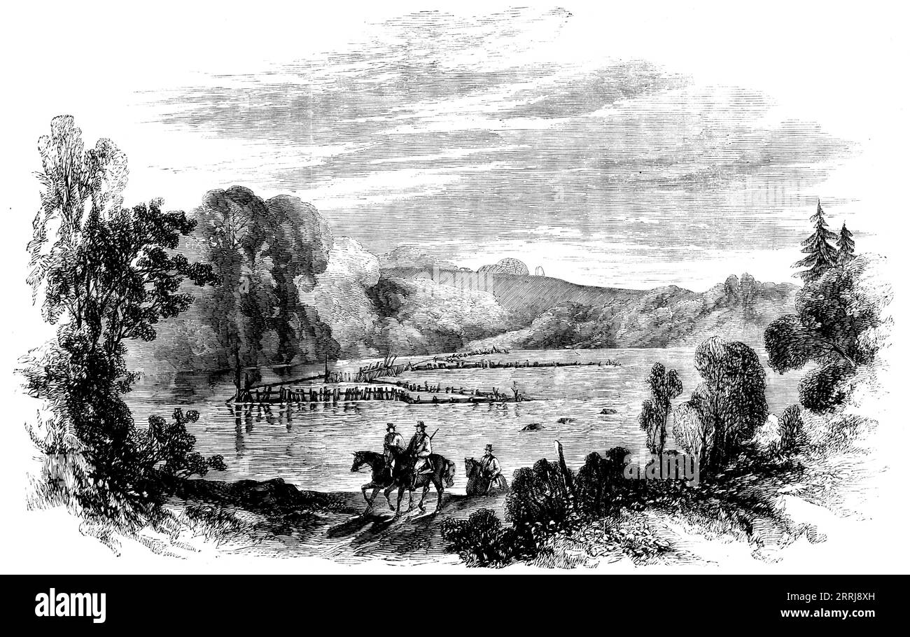 The Canadian Red River Exploring Expedition - Ford of the Roseau River ...