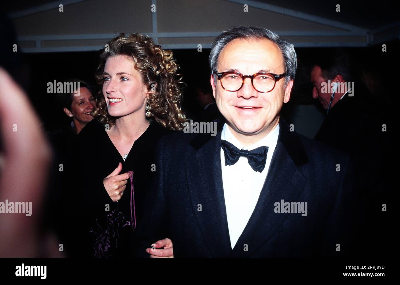 Deutscher Verleger Hubert Burda mit Ehefrau, Schauspielerin Maria ...