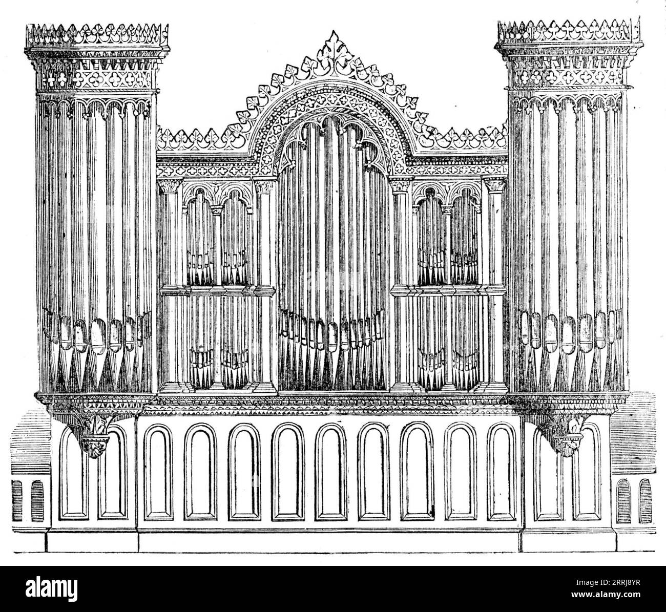 Great Organ at Barmen, Rhenish Prussia, 1858. 'The organ [in the ...