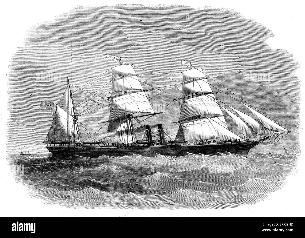 The North German Lloyd's New Steam-ship "Hudson", 1858. 'This ...