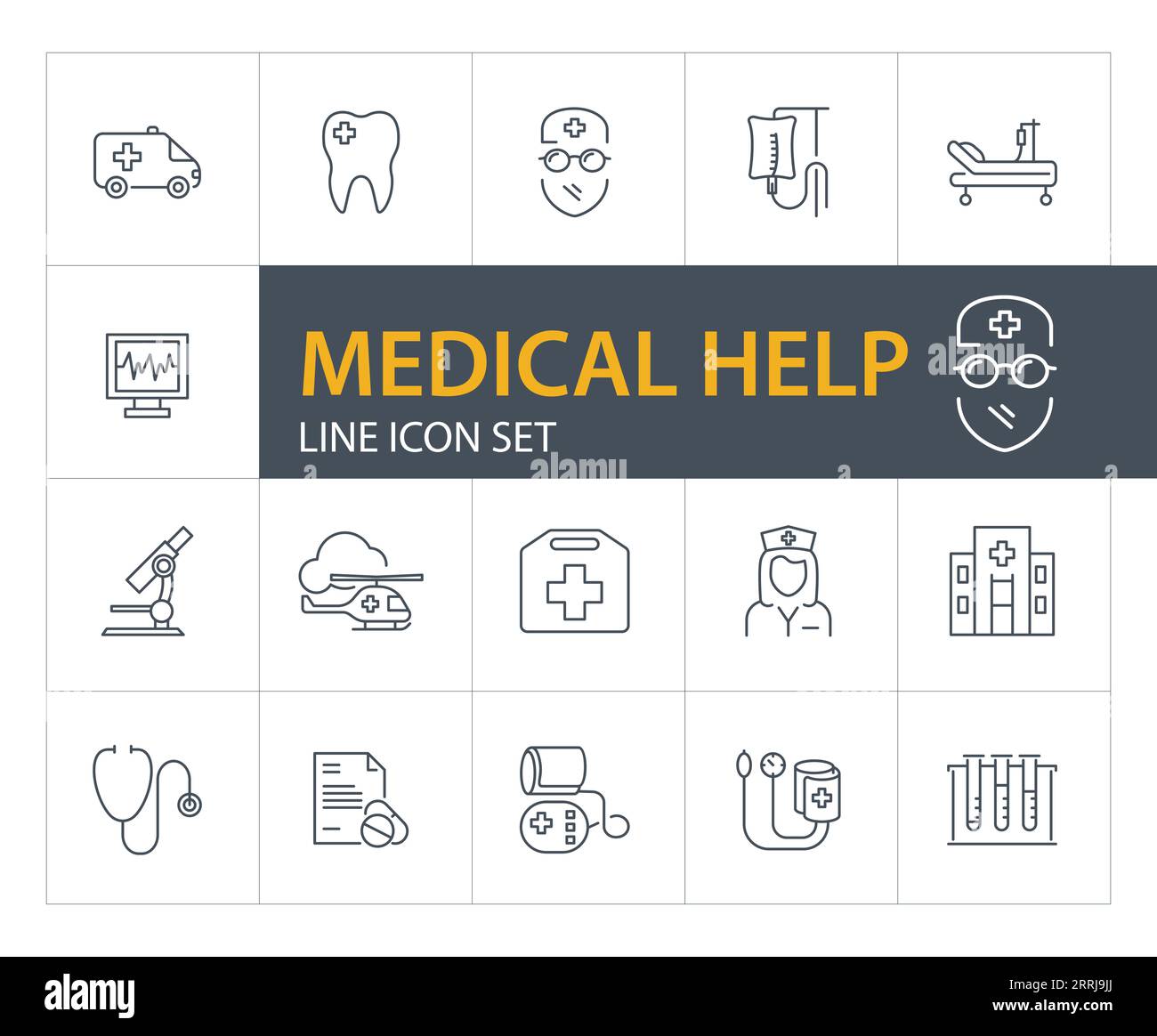 Health history silhouette Stock Vector Images - Alamy