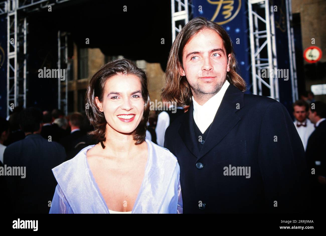 Katarina Kati Witt, deutsche Eiskunstläuferin, und Marcus Herrmann, Deutschland um 1991 Stock ...