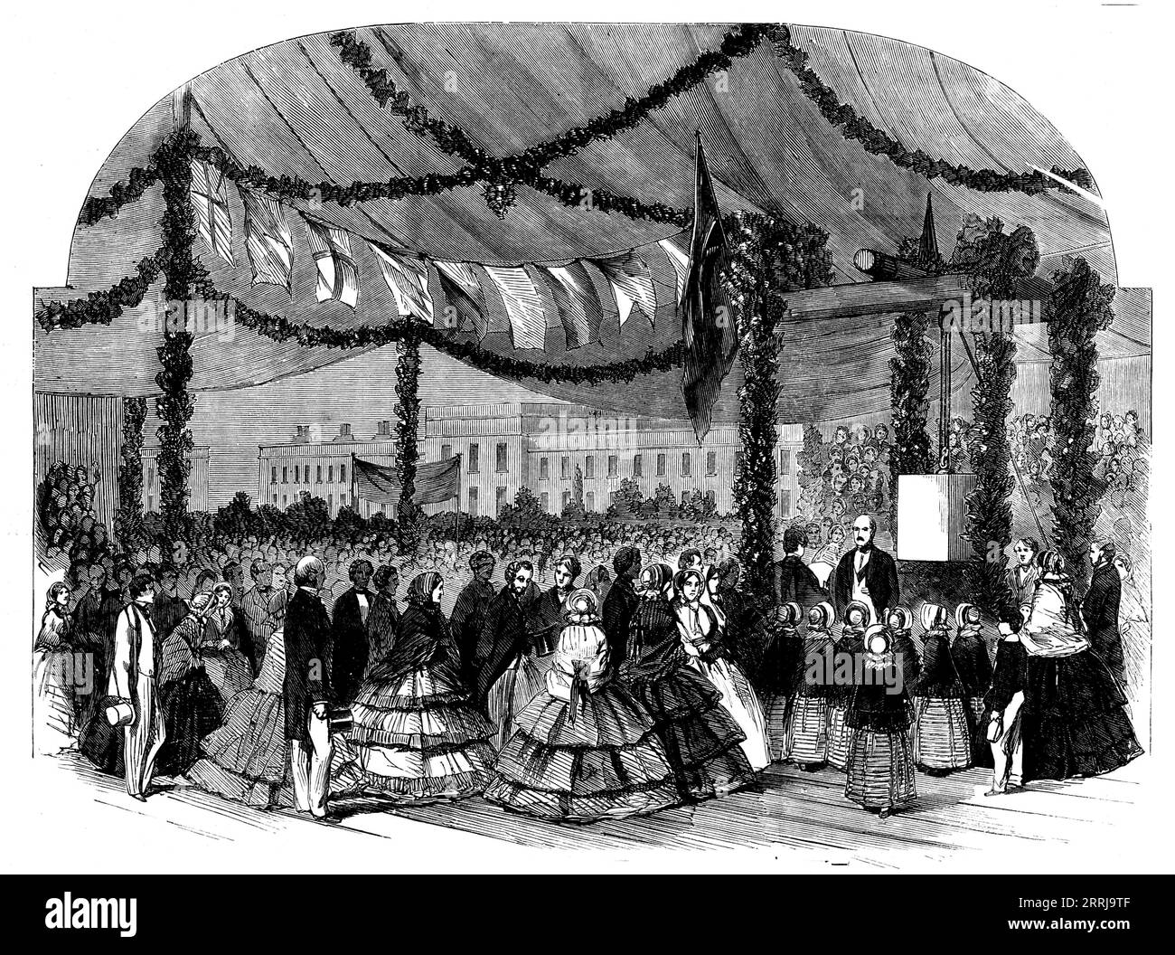 Prince Albert Laying the Foundation-stone of the New Wing of the ...