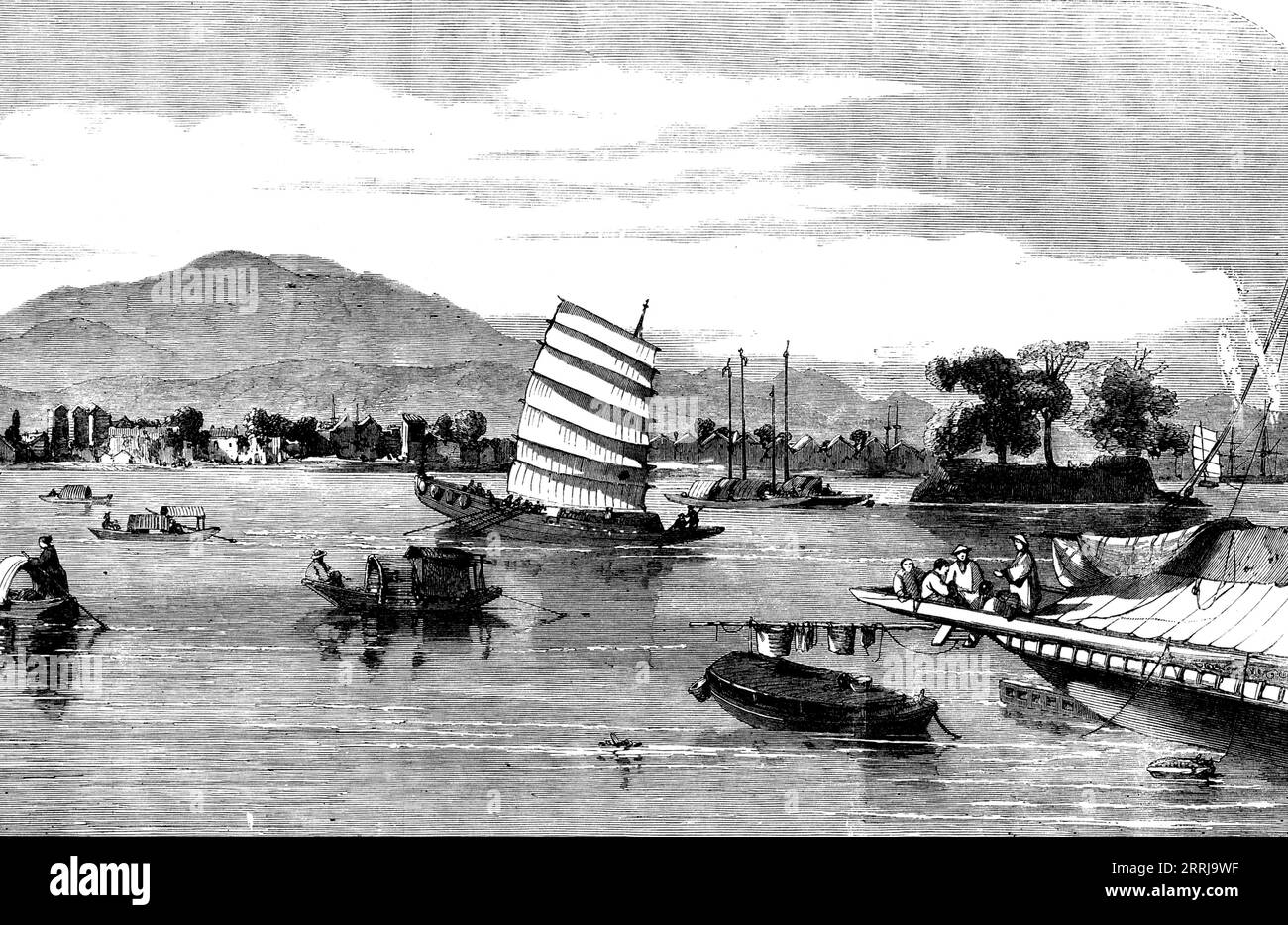 The City of Canton - from the Island of Honan - from a sketch by our ...