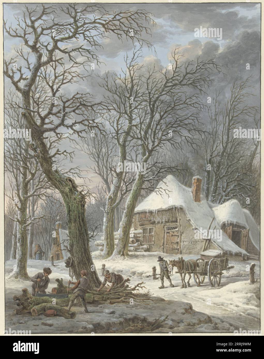 Winter landscape, 1759-1842 Stock Photo - Alamy