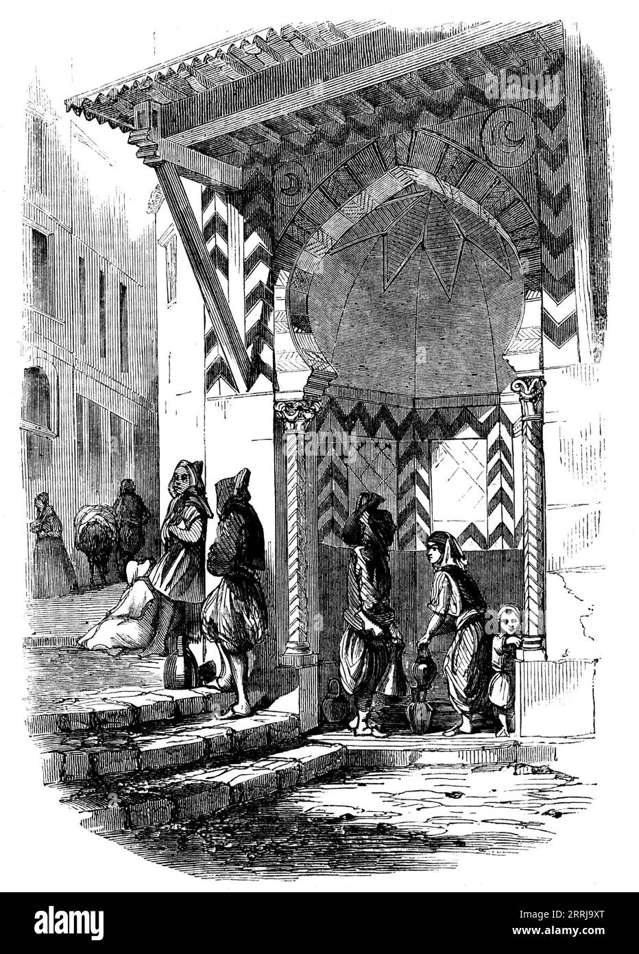 Moorish water feature Black and White Stock Photos & Images - Alamy