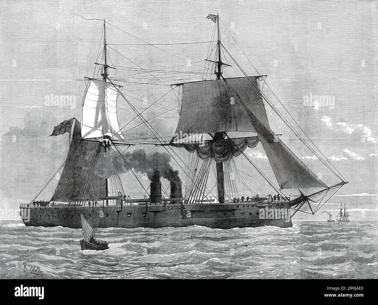 Our Ironclad Fleet: H.M.S. Temeraire, launched at Chatham on Tuesday ...