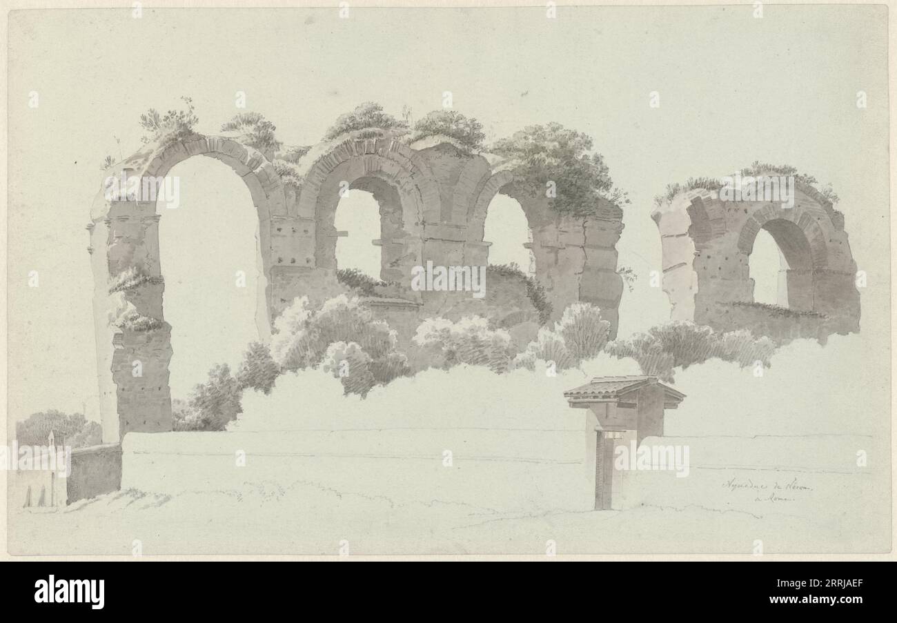A Part of an Aqueduct in Rome, c.1809-c.1812. Knip identified many of ...