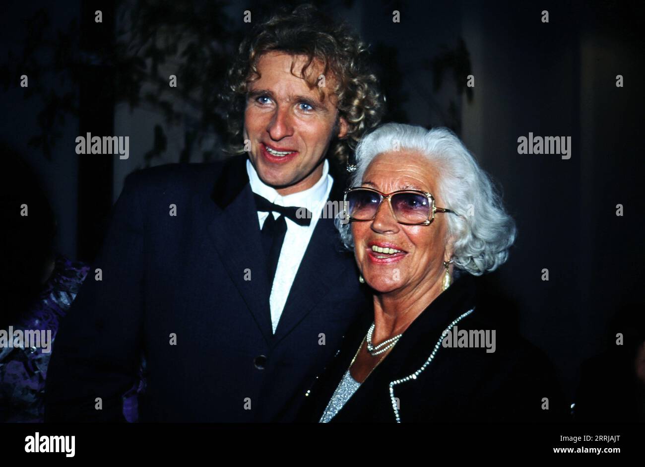 Moderator Thomas Gottschalk mit Prinzessin Erina von Sachsen, Ehefrau ...