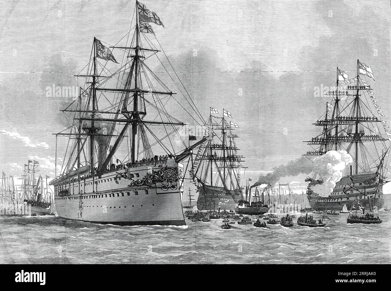 Return of the Prince of Wales: the Serapis coming alongside the Jetty ...