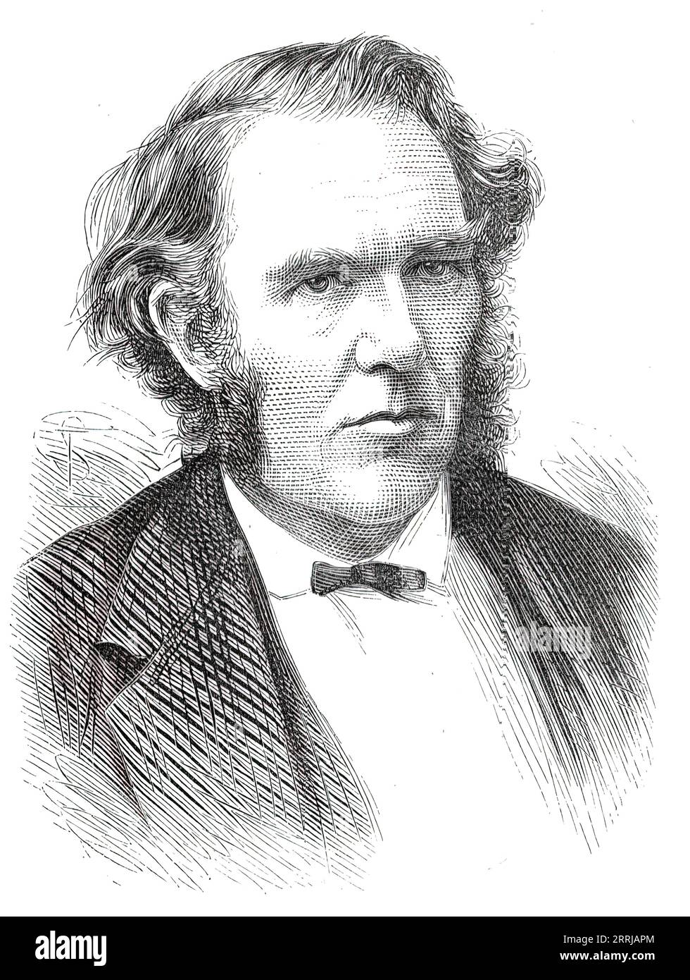 The late Lord Lyttelton, 1876. Engraving from a photograph by Mr. R.W ...