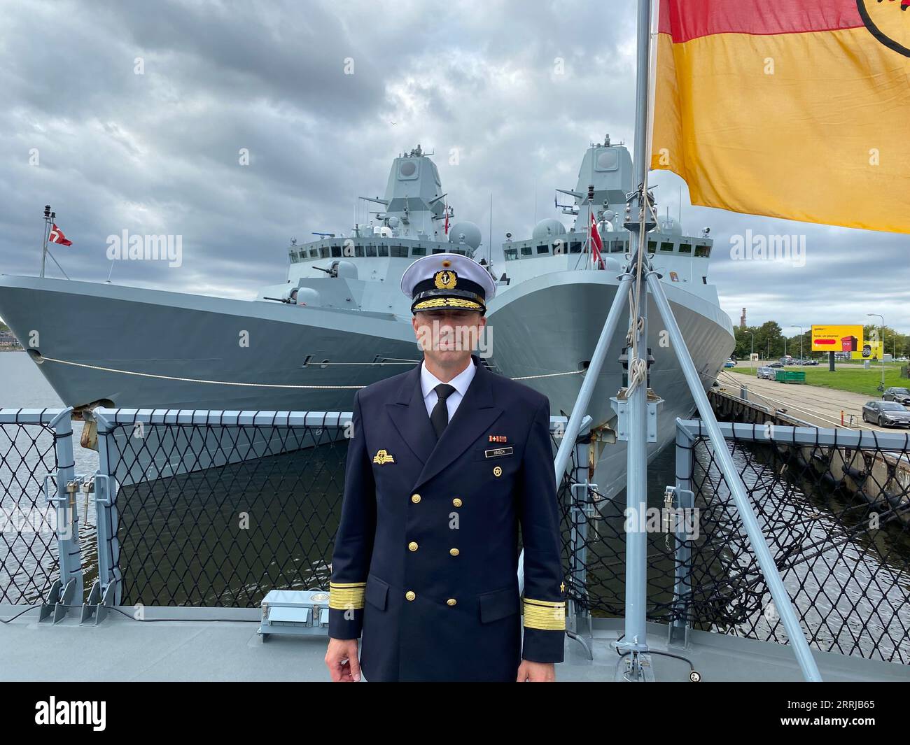 Riga, Latvia. 08th Sep, 2023. Flotilla Admiral Stephan Haisch, exercise ...