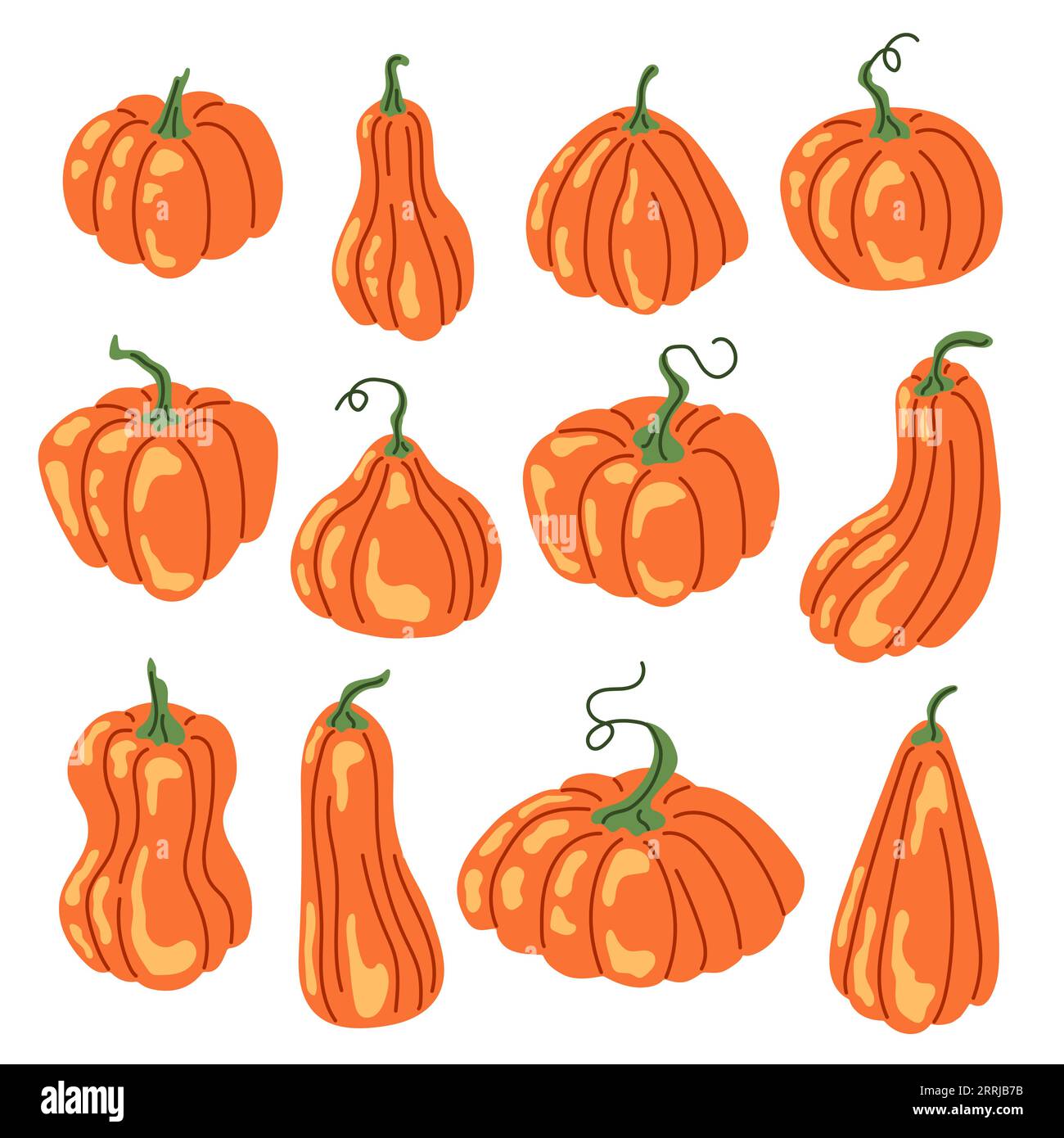 Cartoon pumpkins hi-res stock photography and images - Alamy