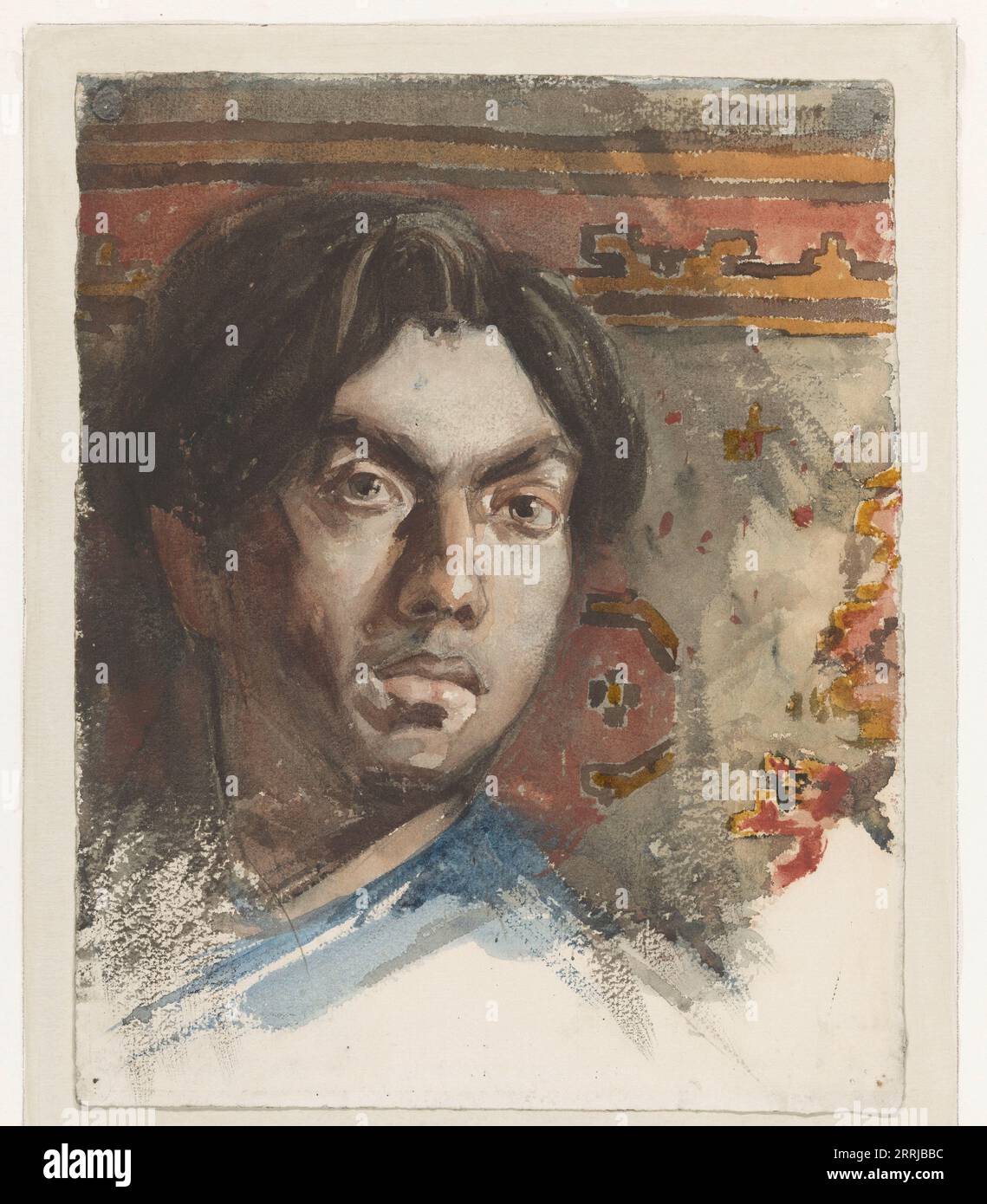 Self-portrait by Jan Toorop, 1881. The Dutch-Indonesian painter against ...