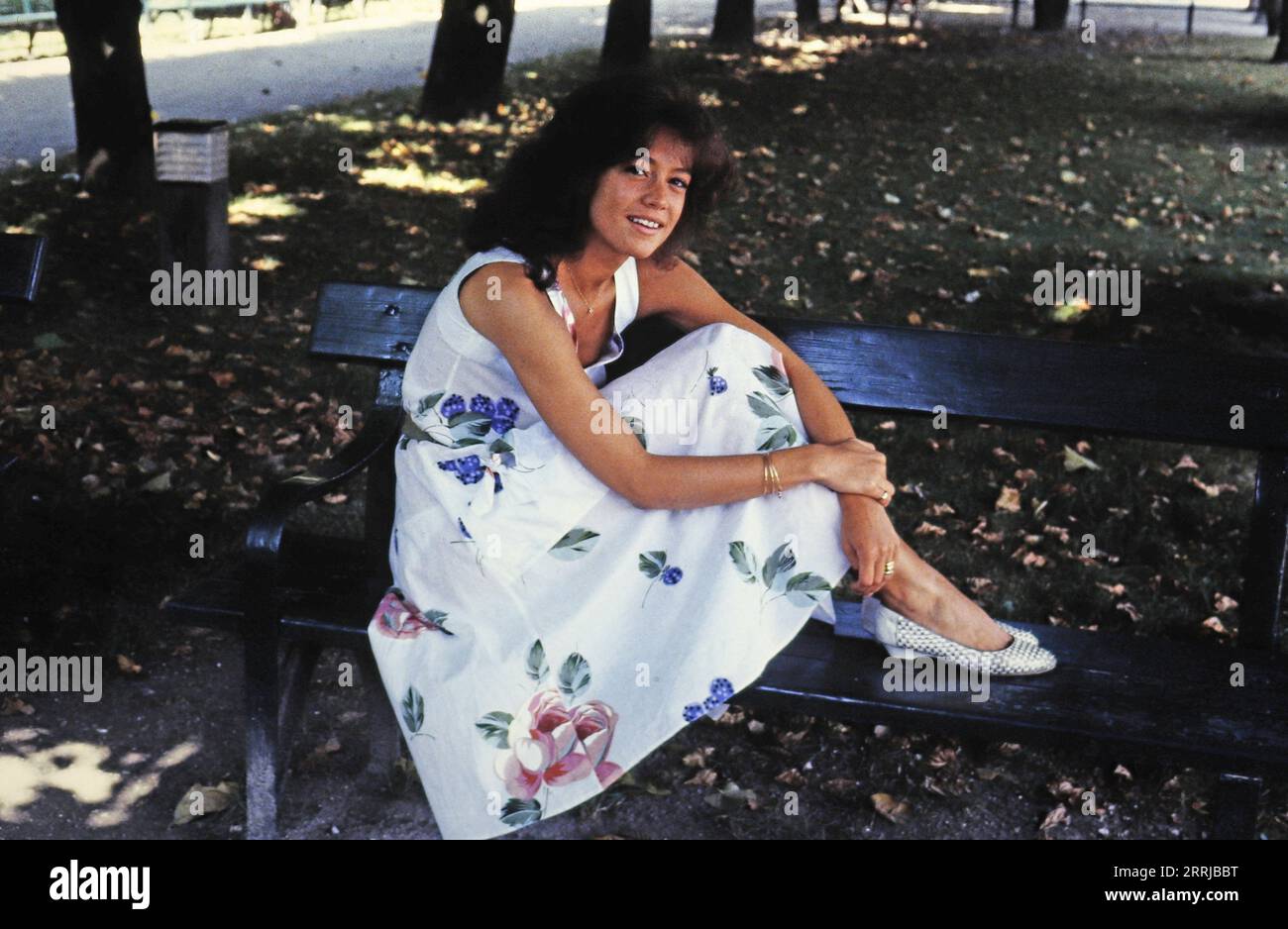 Barbara Wussow, österreichische Schauspielerin, Portrait cira 1987 ...