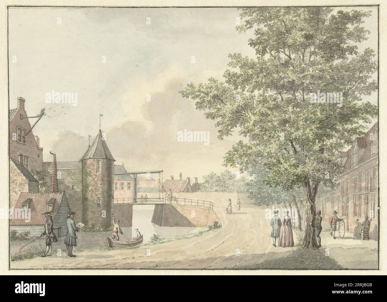 Medieval walled town drawing hi-res stock photography and images - Alamy