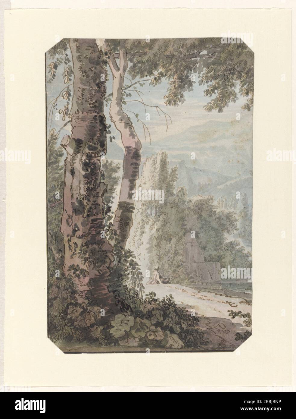 Arcadian landscape watercolour hi-res stock photography and images - Alamy
