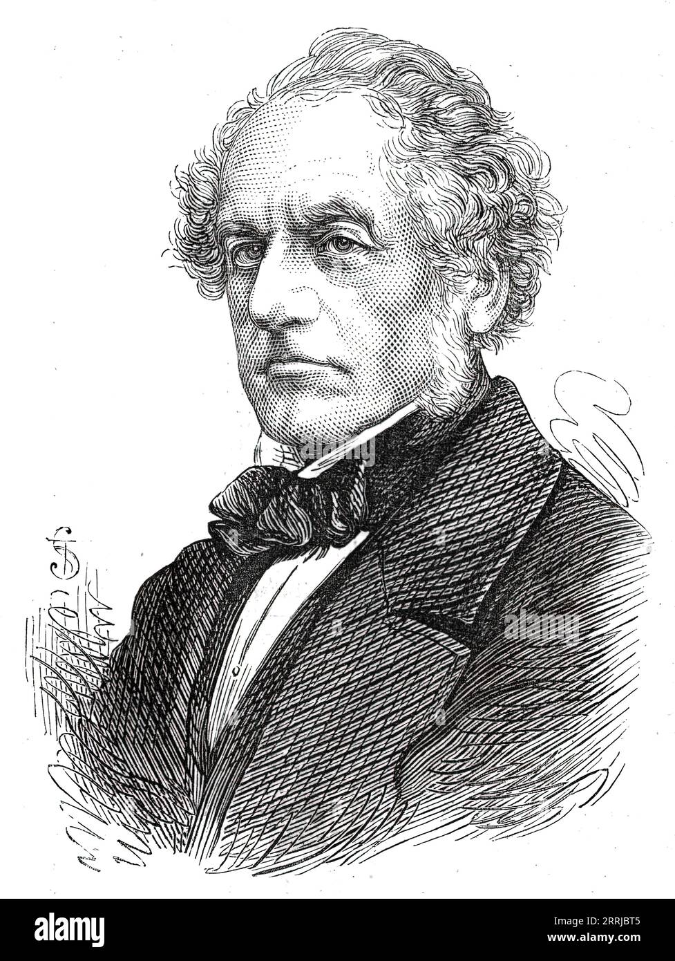 The late Viscount Galway, M.P., 1876. Engraving from a photograph by ...