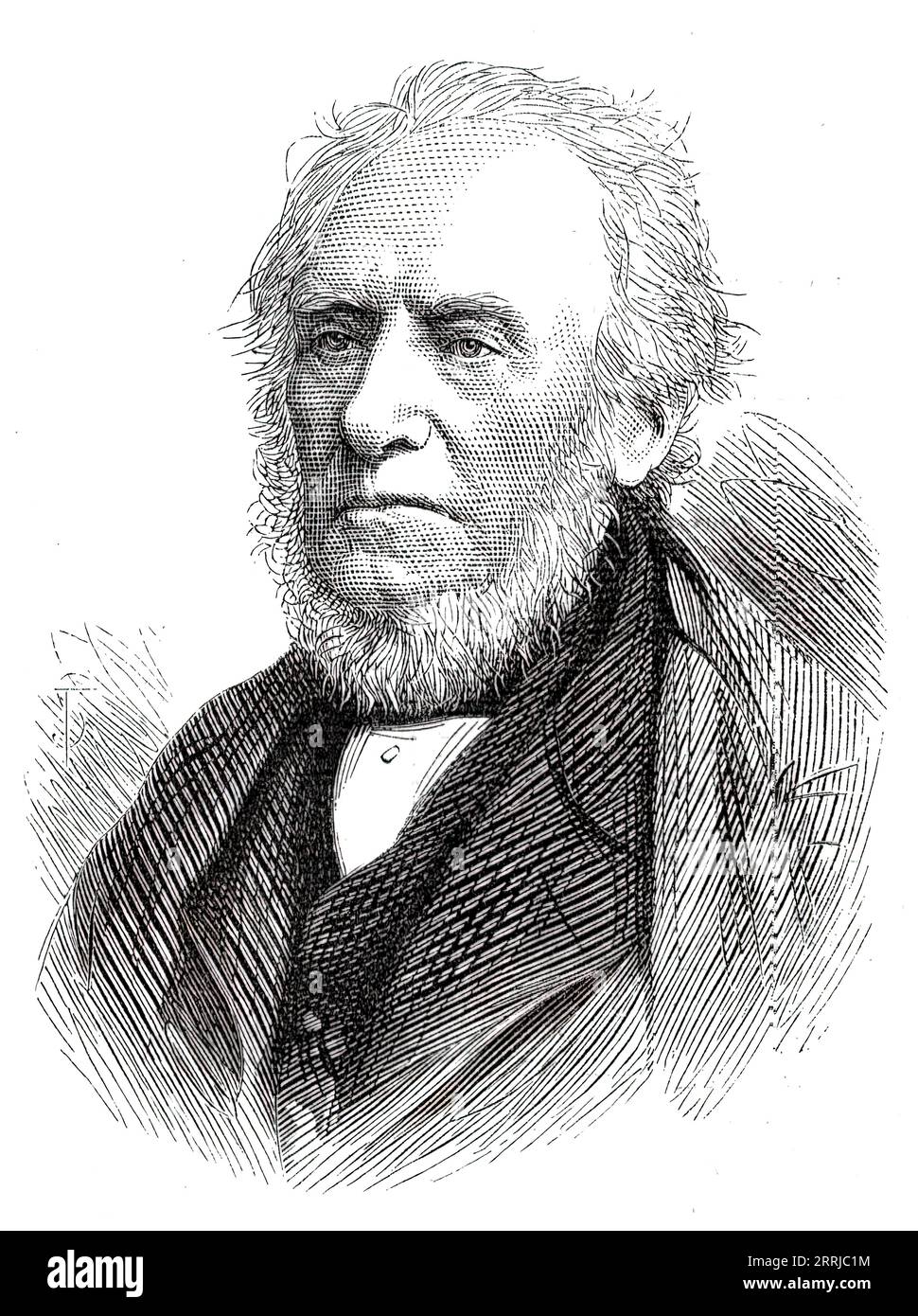 The late General Sir H. Taylor, G.C.B., 1876. Engraving from a ...