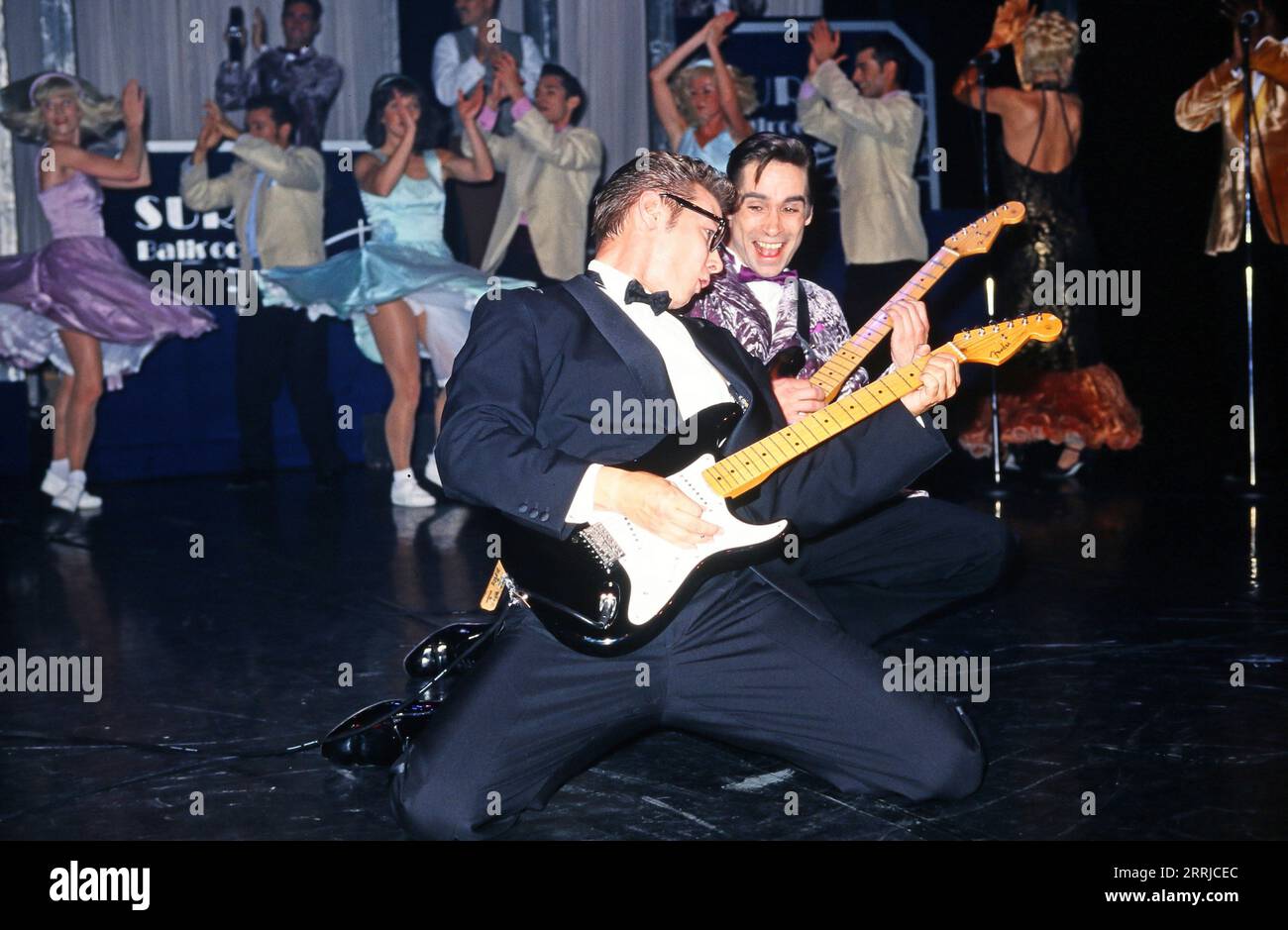 Schauspieler und Musiker Fabian Harloff im Musical Buddy, es handelt ...