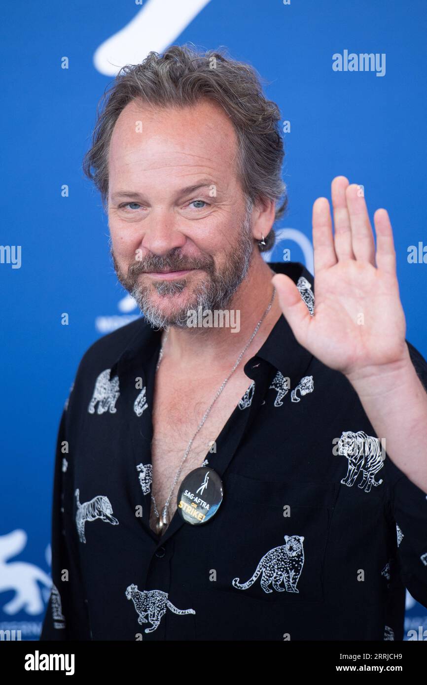 Venice, Italy. 08th Sep, 2023. Peter Sarsgaard attending the Memory ...