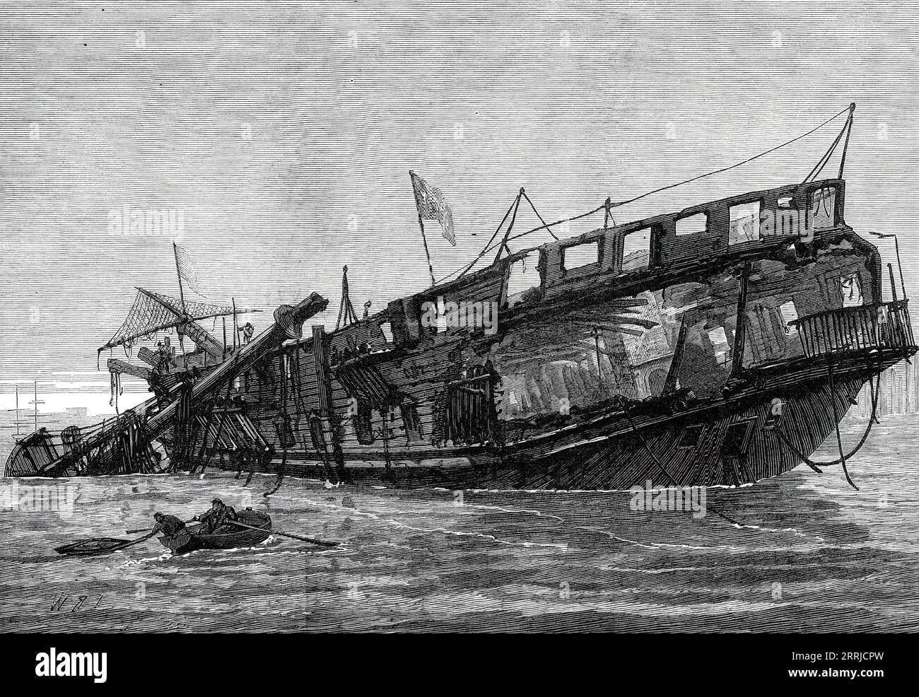 Burnt shipwreck view ship hi-res stock photography and images - Alamy