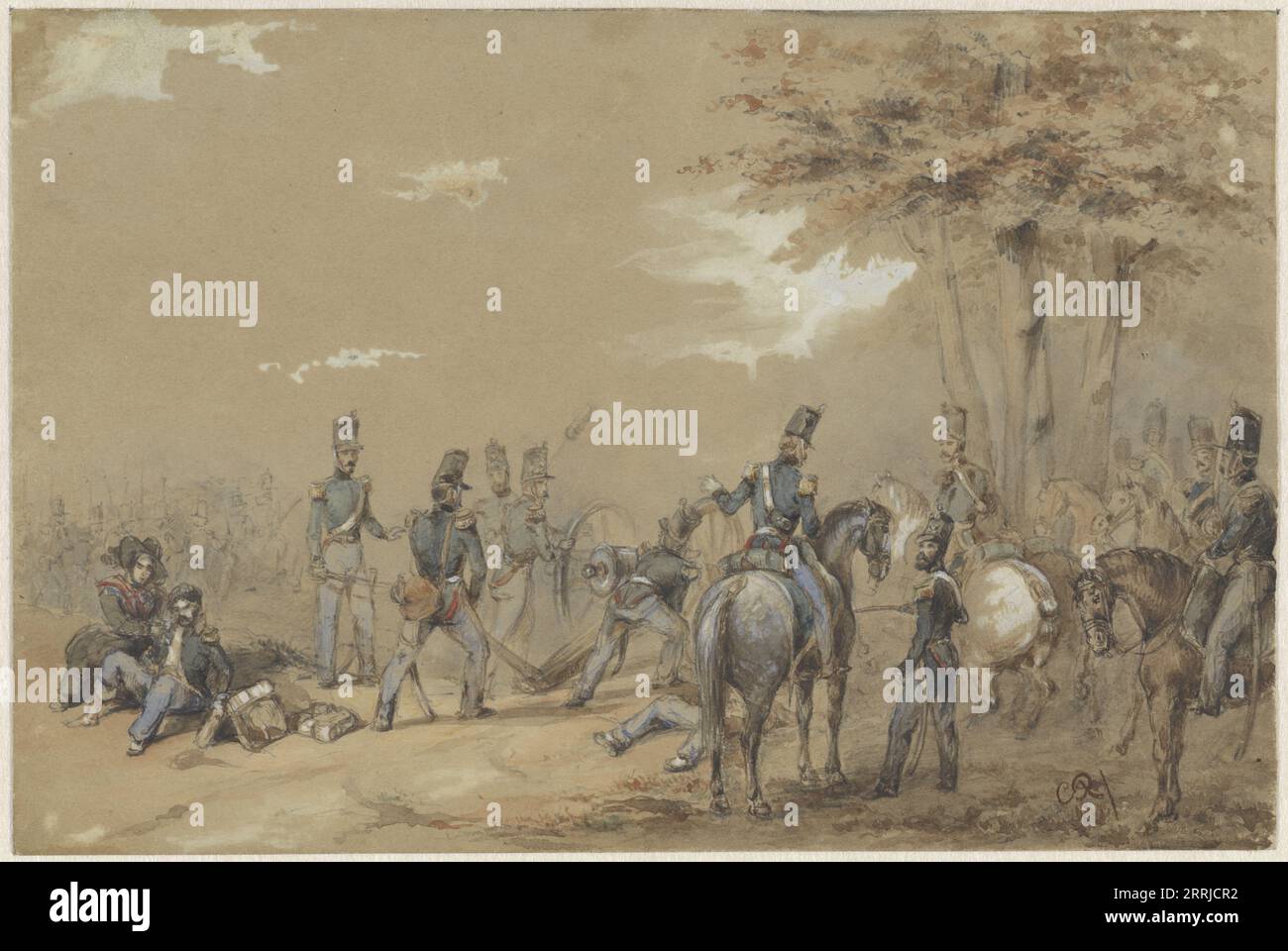 Riders fighting infantry hi-res stock photography and images - Alamy