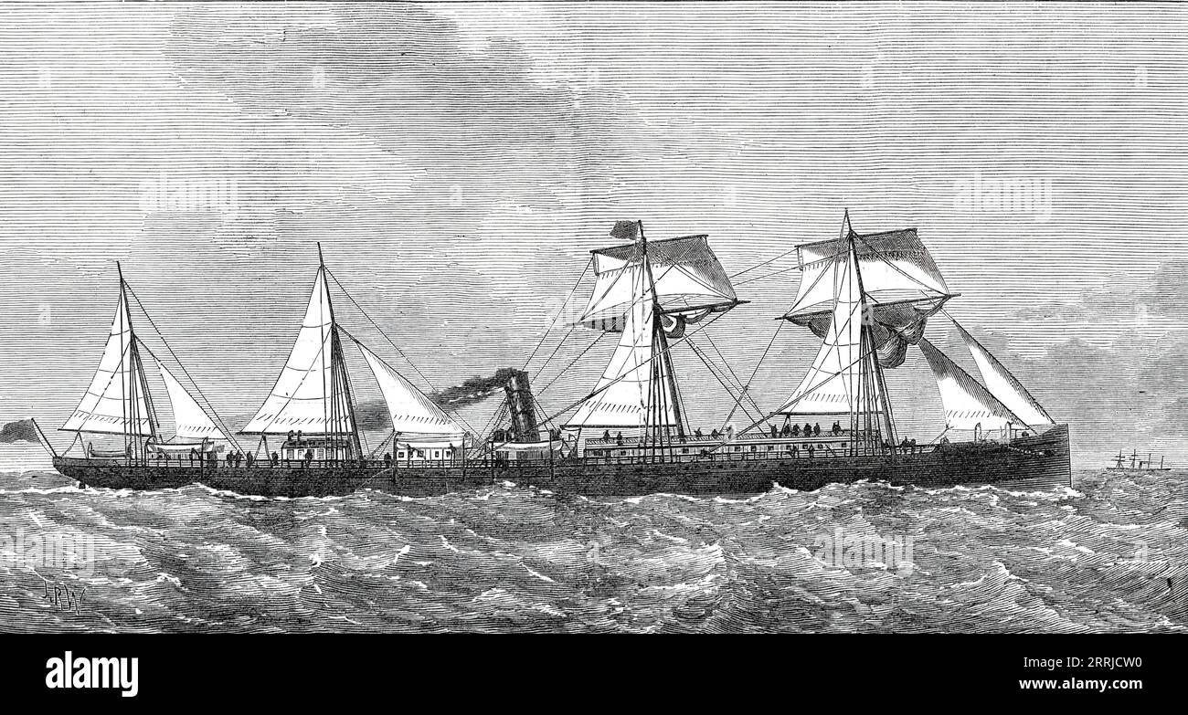 The new steam-ship Australia, 1876. Ocean-going steamer in the South ...