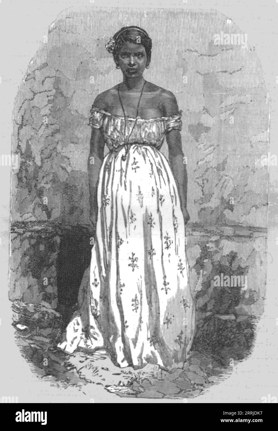 'Half-caste girl of Manaos; Indian-Rubber Groves of the Amazons', 1875 ...