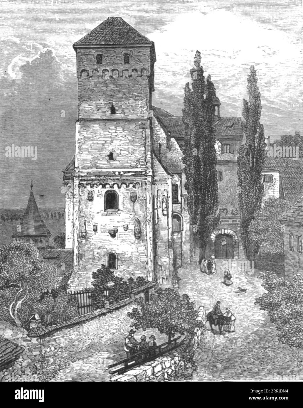Nuremberg kaiserburg imperial castle Black and White Stock Photos ...
