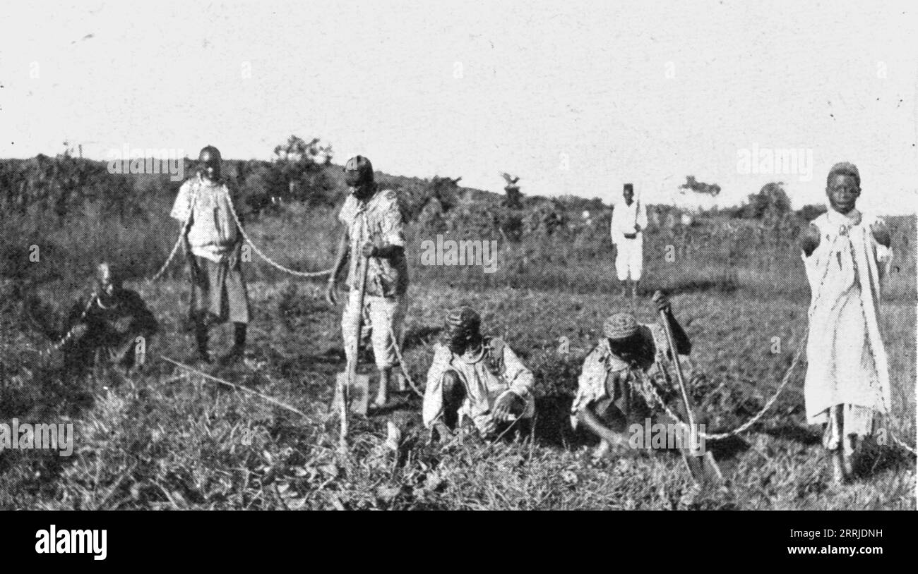 Conquest of German East Africa; Pleasures of the German regime: chained ...