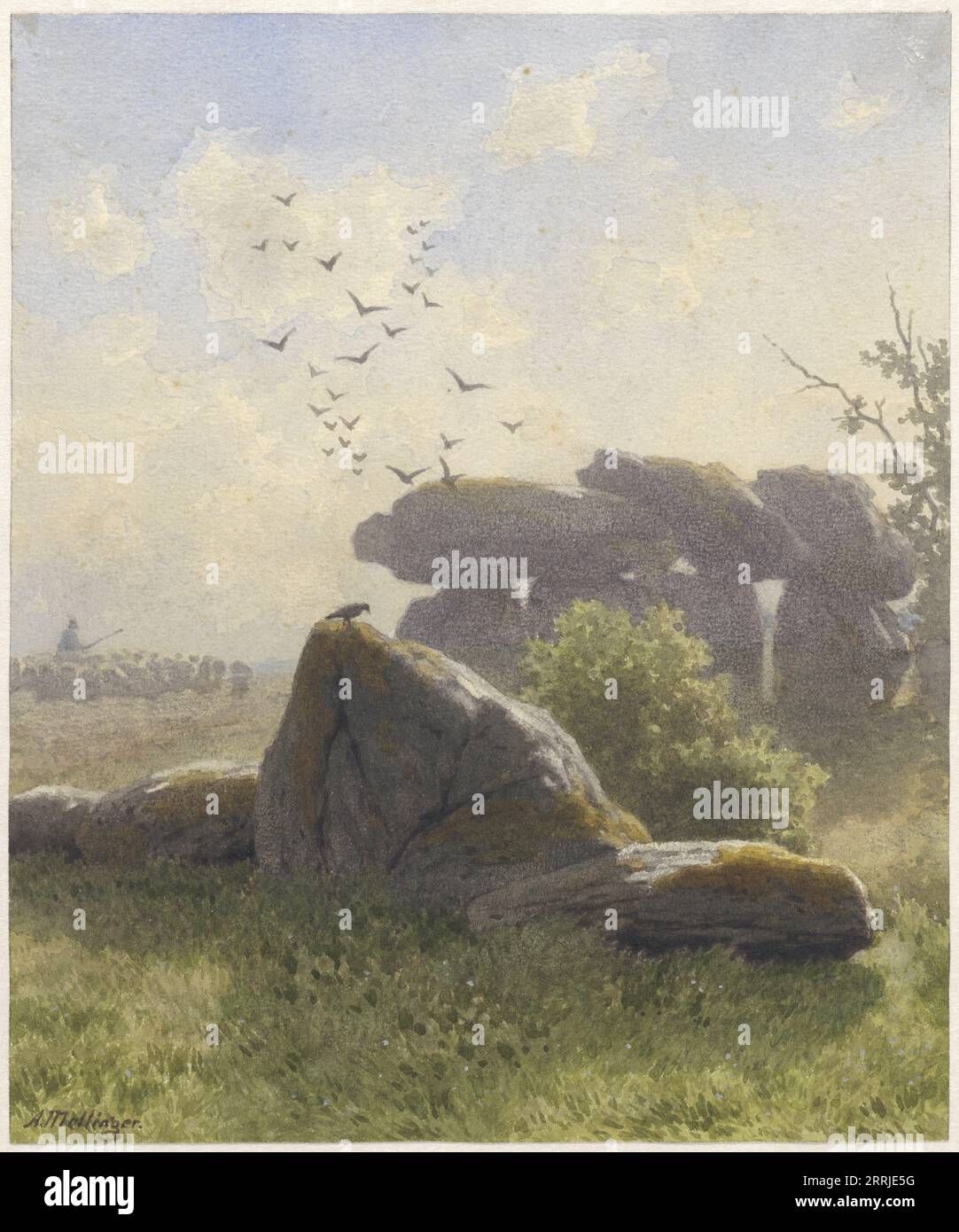 Dolmen, 1846-1867. (Hunebed Stock Photo - Alamy