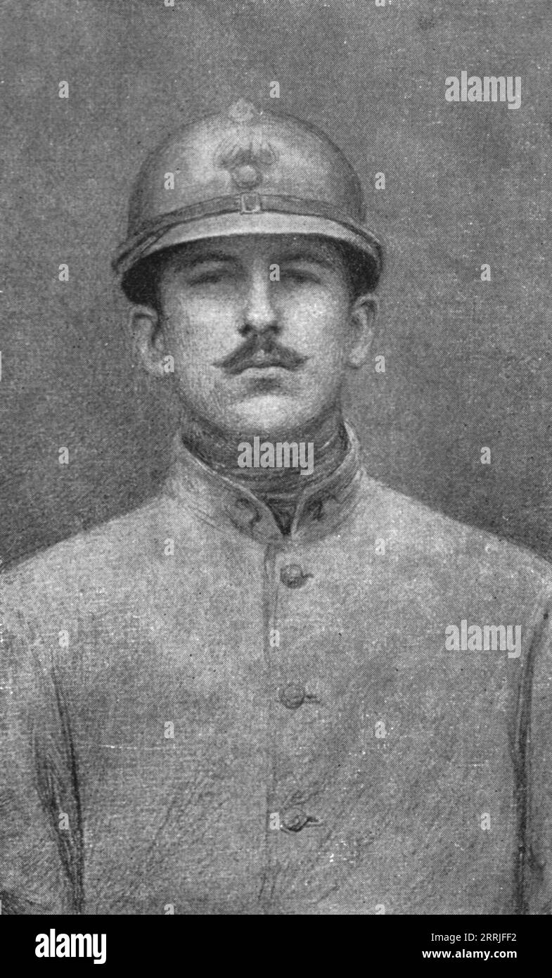 'Les Etats-Unis dans la guerre; Le caporal americain Alan Seeger, de la ...