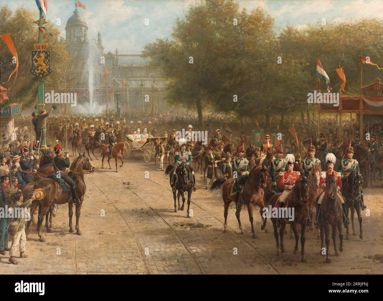 The Frederiksplein, Amsterdam, during the Entry of Queen Wilhelmina, 5 ...