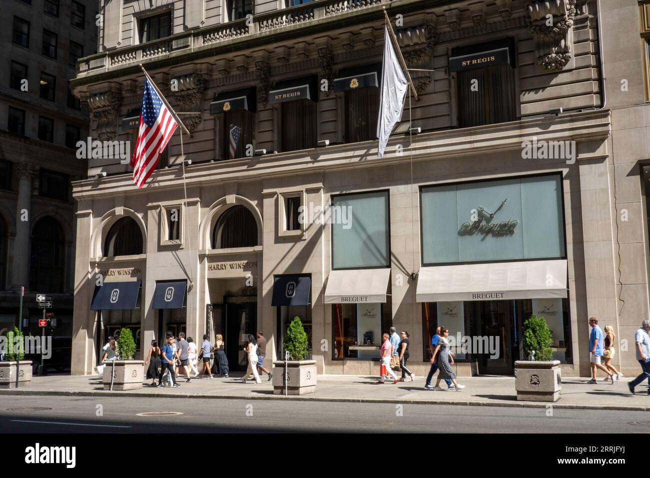 Harry Winston jewelry store is located on fifth Avenue in midtown Manhattan, 2023, New York City ...