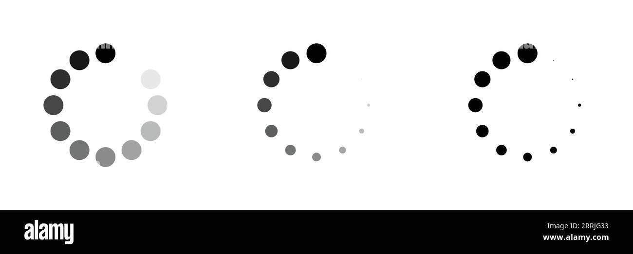 Loading screen round circle progress countdown bar ui application Stock ...