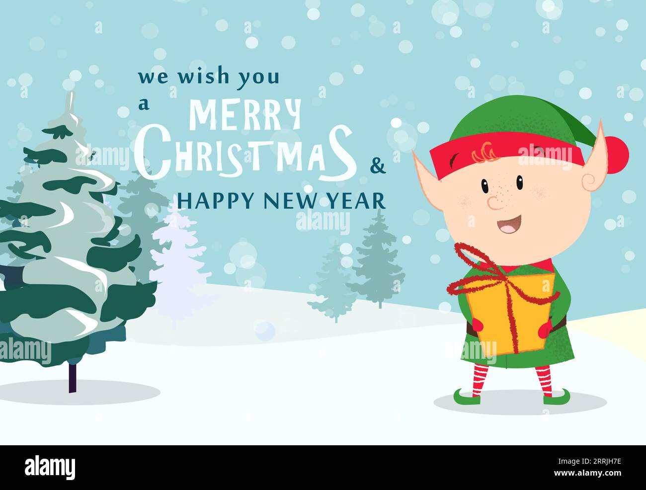 Elf holding fir tree hi-res stock photography and images - Alamy