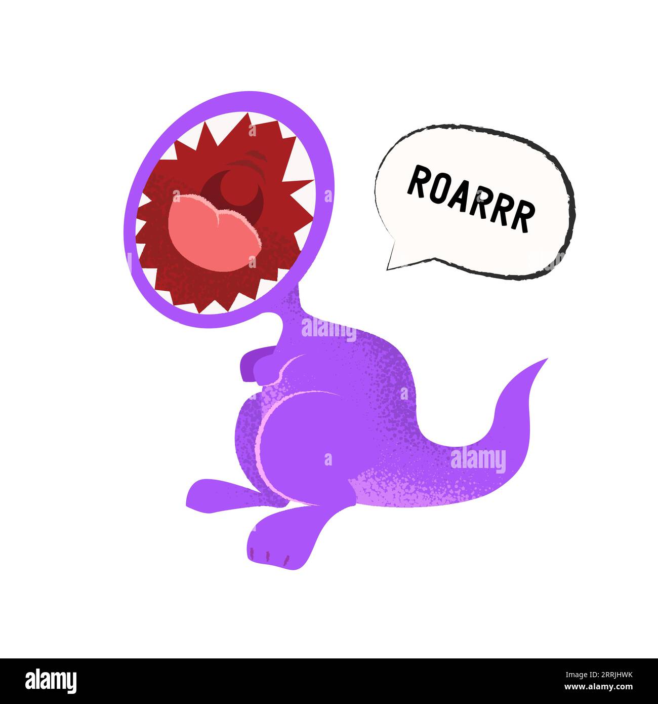Scary roaring little dinosaur Stock Vector Image & Art - Alamy