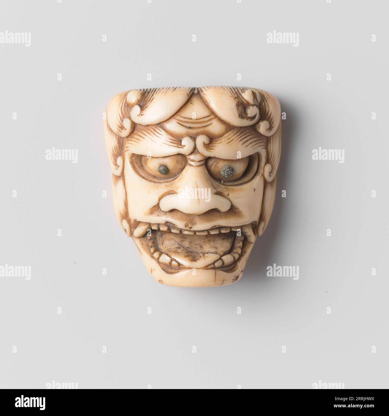 Netsuke, Mask of a monkey demon (saru-beshimi)., anonymous, Japan, c ...