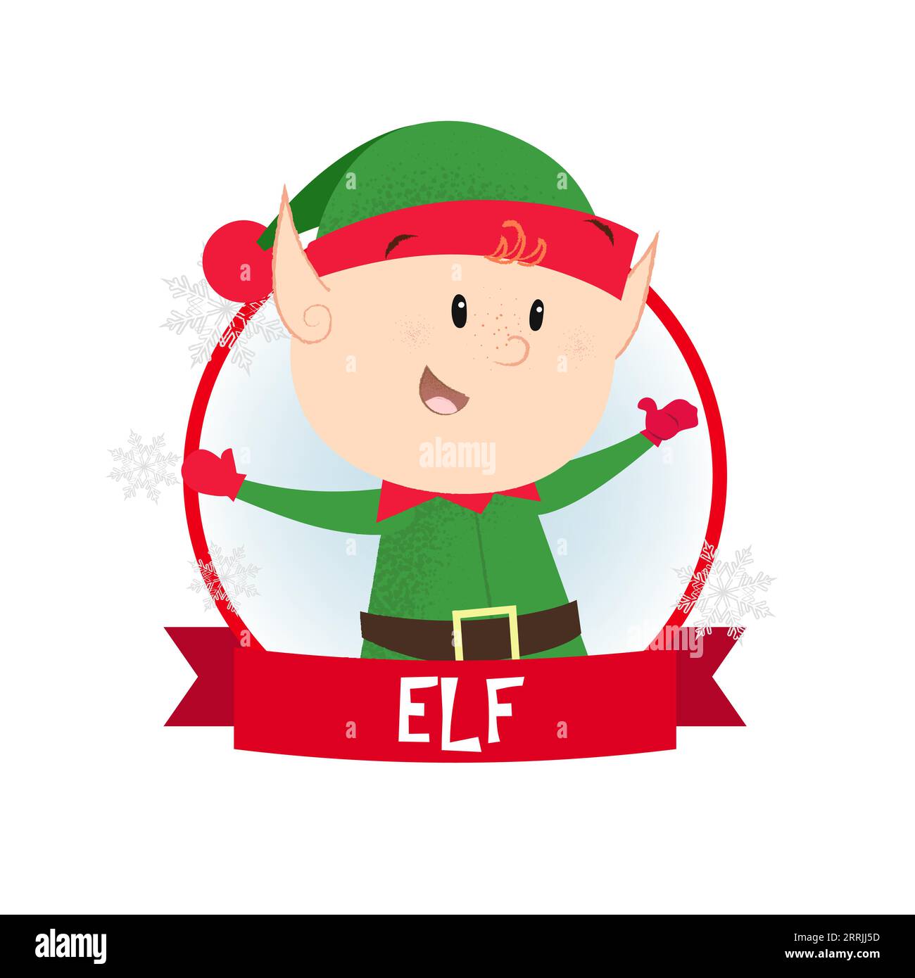 Christmas poster design with elf Stock Vector Image & Art - Alamy