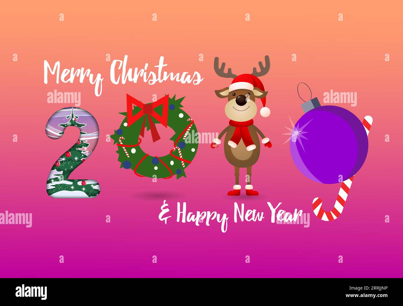 Two thousand nineteen Stock Vector Images - Alamy