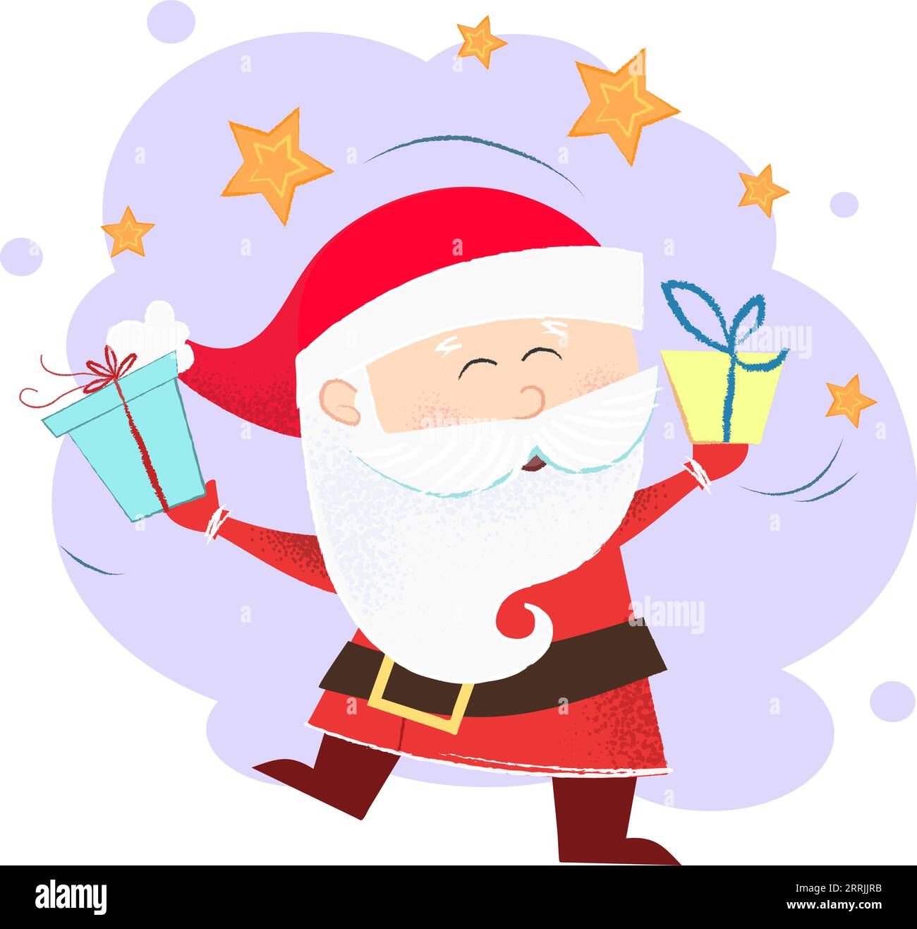Santa cartoon laughing Stock Vector Images - Alamy