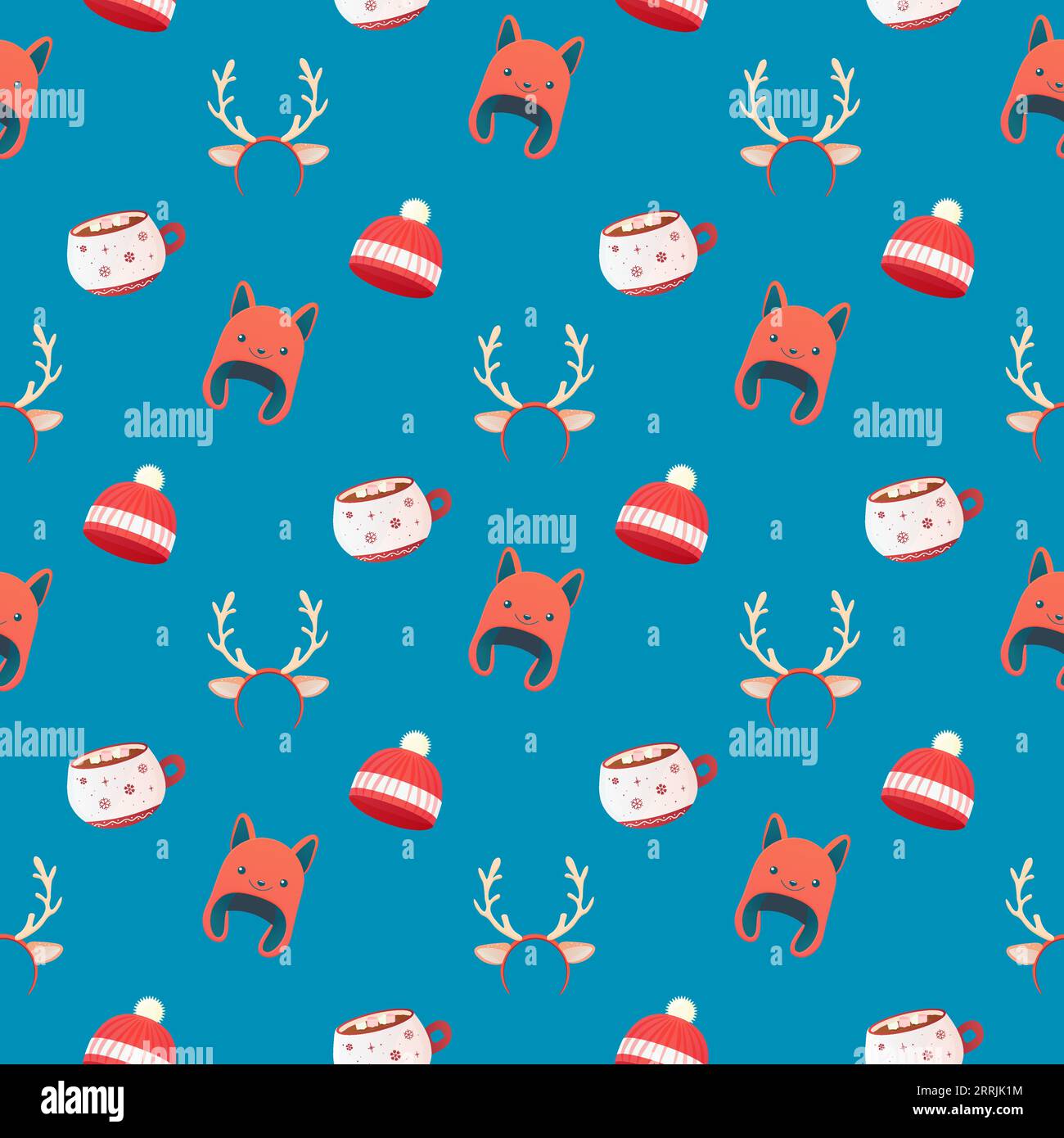Seamless pattern cosy winter Stock Vector Images - Alamy