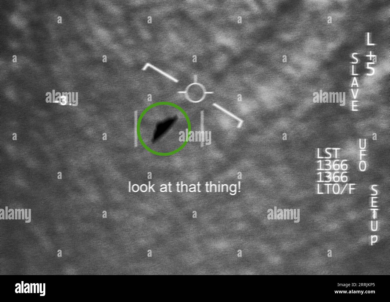Satellite image, UFO spaceship and overlay text at night with FBI ...