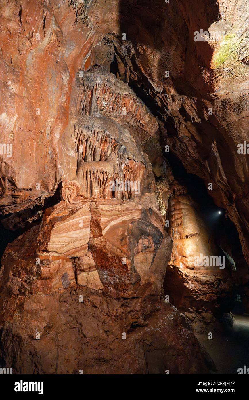 Inside Kents Cavern Prehistoric Caves near Torquay Stock Photo - Alamy