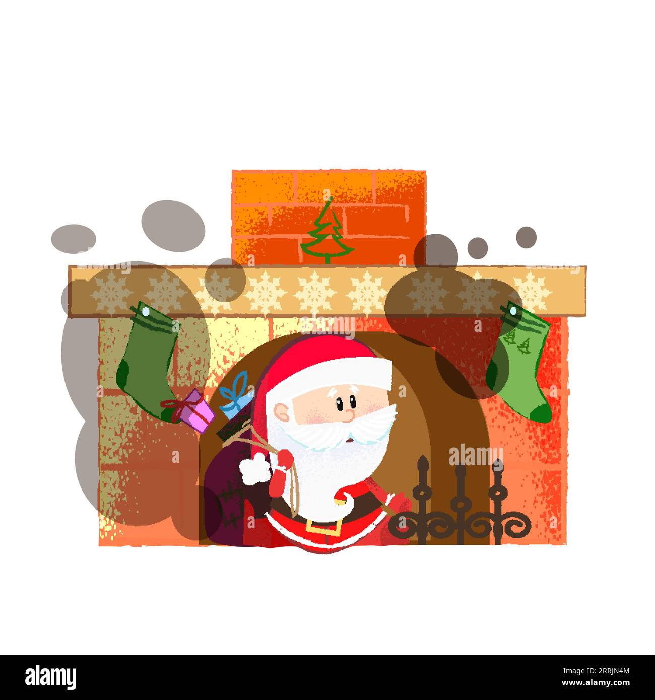 Cartoon fireplace Cut Out Stock Images & Pictures - Alamy